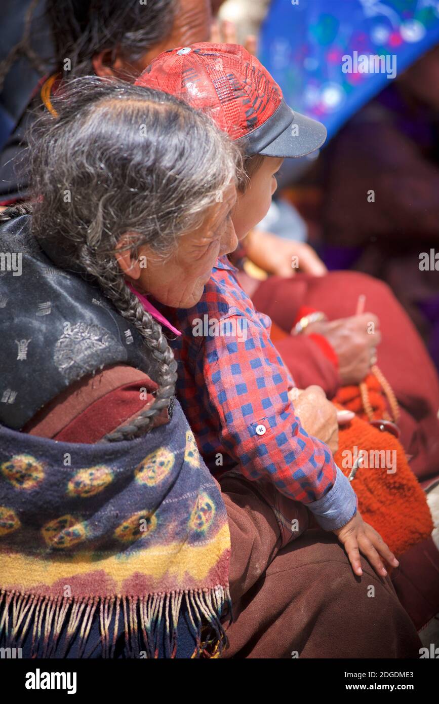 Indian grandmother and grandson hi-res stock photography and images - Alamy