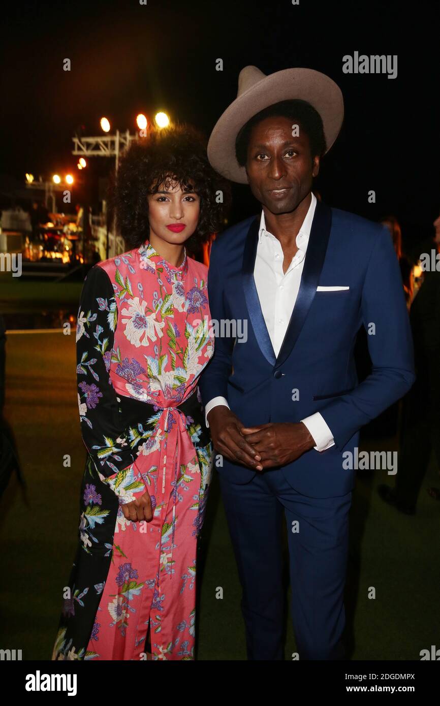 Keziah Jones and his wife attending the Semaine du Cinema Positive by ...