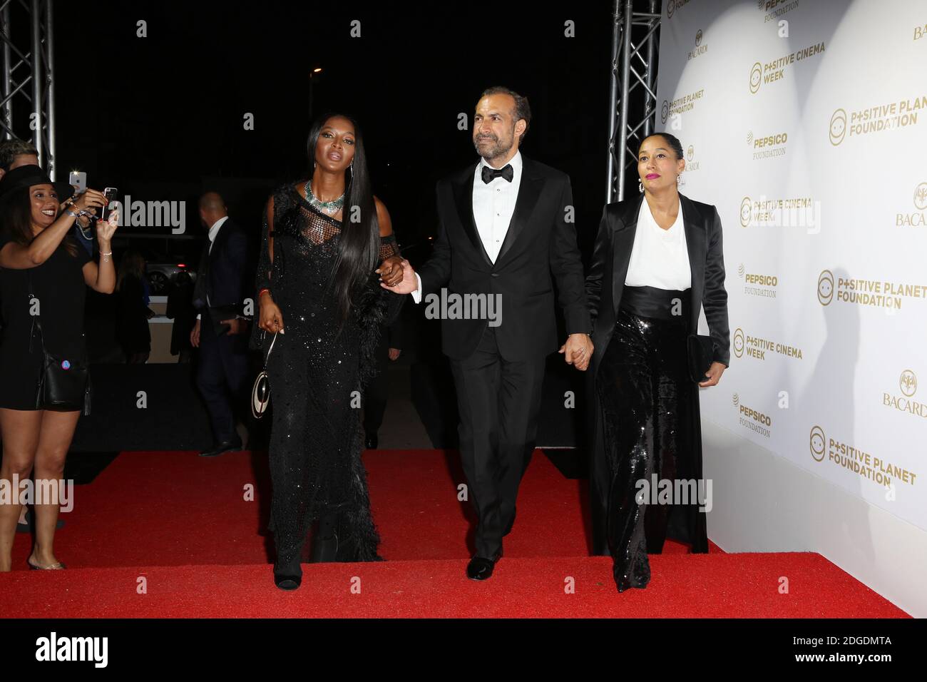 Naomi Campbell and Makram Azar attending the Semaine du Cinema Positive by Positive Planet ...