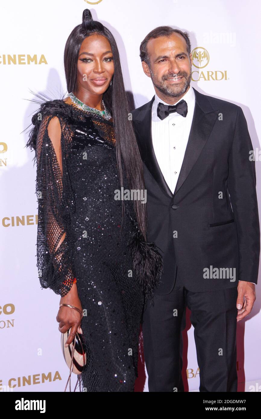 Naomi Campbell, Makram Azar attending the Positive Planet Diner during the 70th Cannes Film ...