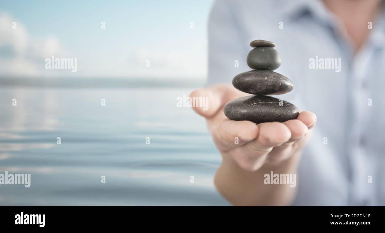 Relax - Keep in Balance Stock Photo - Alamy