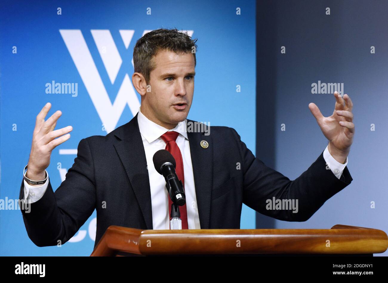 Republican U.S. Rep. Adam Kinzinger talks about the way forward in the ...