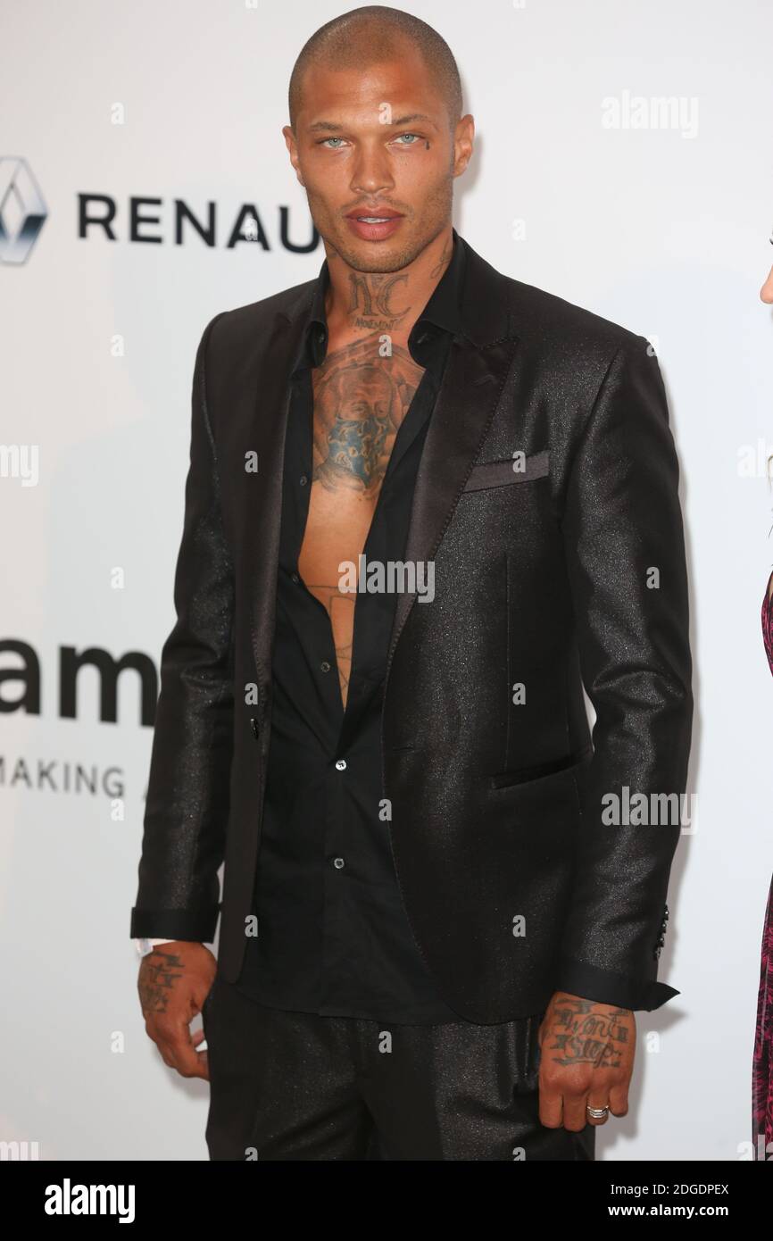 Jeremy Meeks attending the 24th amfAR Gala held at the Hotel du Cap ...