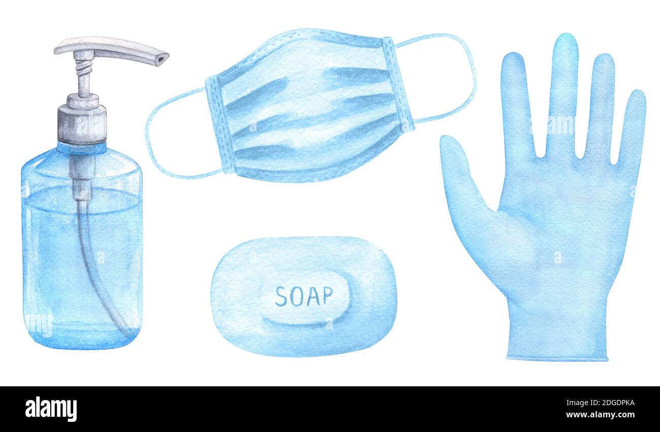 Medical gloves face mask Cut Out Stock Images & Pictures - Alamy