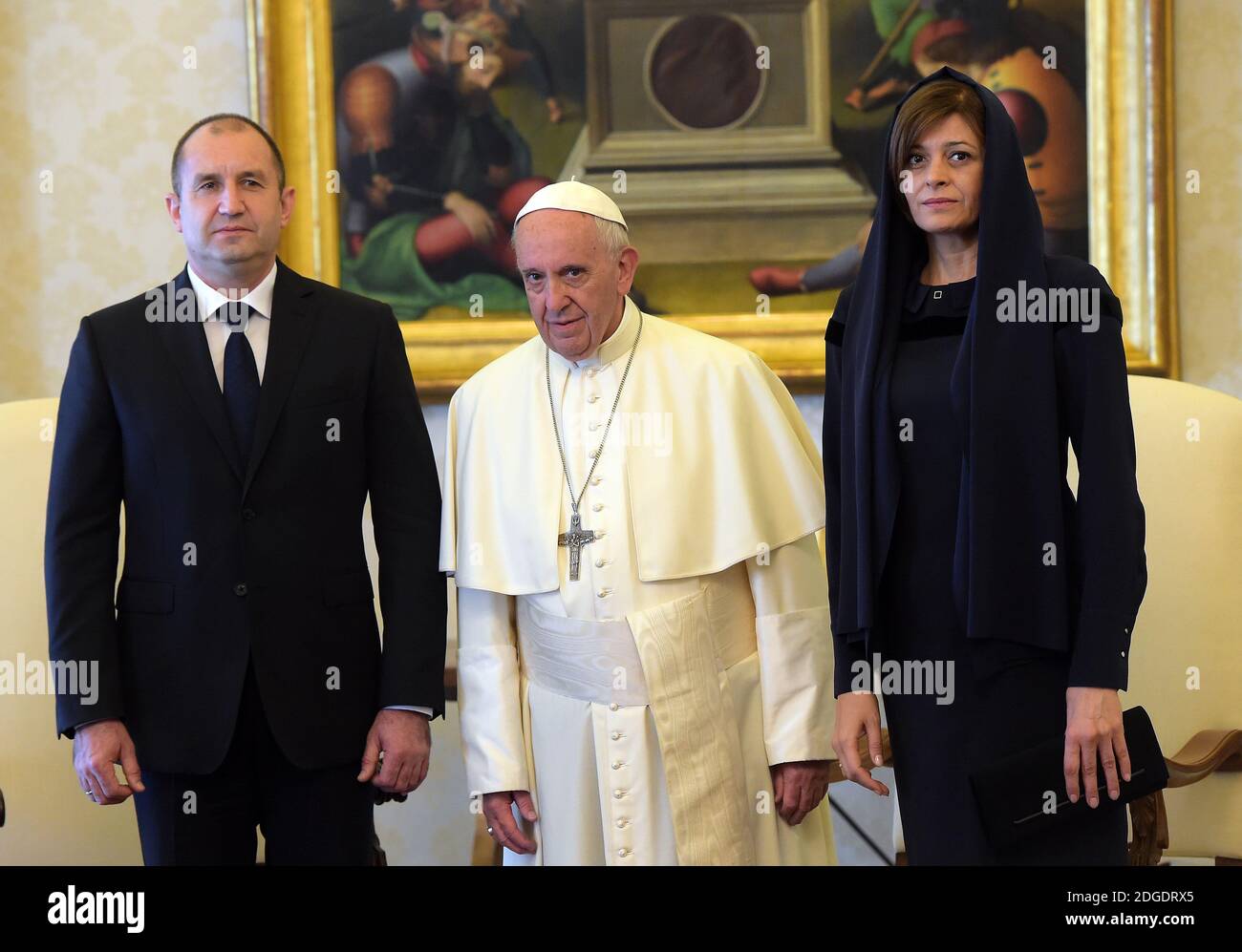 Pope Francis meets with Rumen Radev, President of Bulgaria and his wife ...