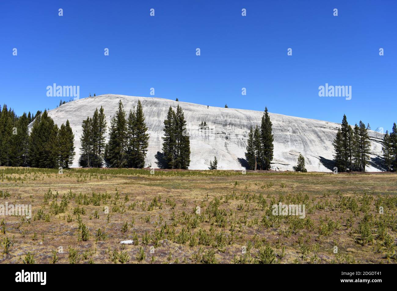 Pothole Dome along Tioga Pass Road near Tuolumne Meadows. A large ...