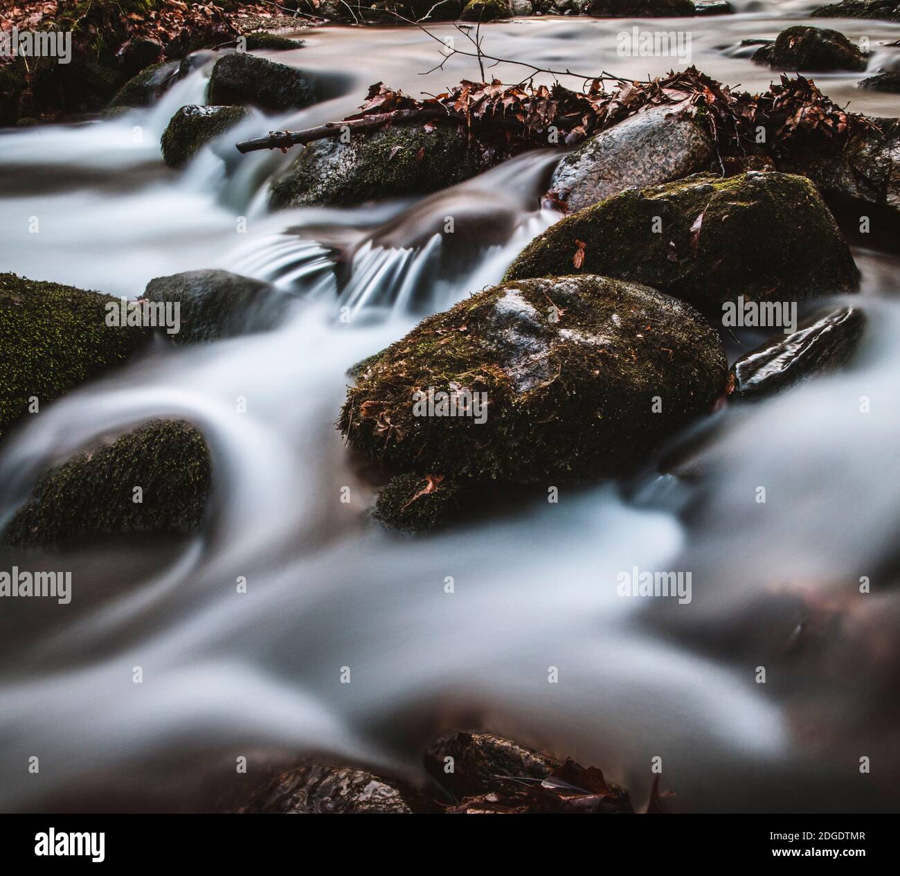 long exposure stream creek in appalachian mountains of Virginia Stock ...