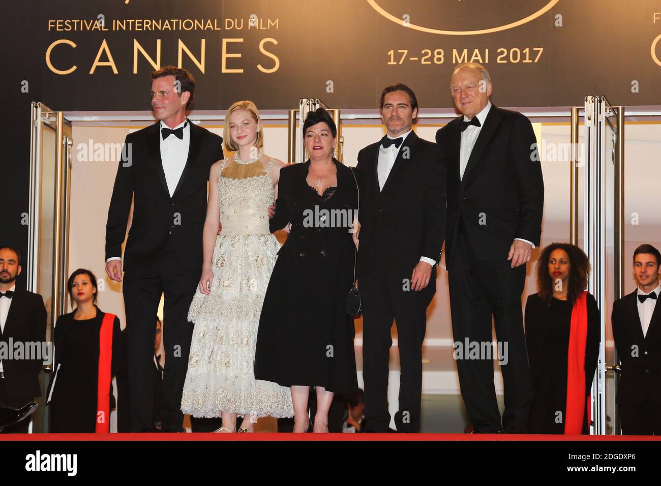 John Doman, Joaquin Phoenix, Alex Manette, director Lynne Ramsay and ...