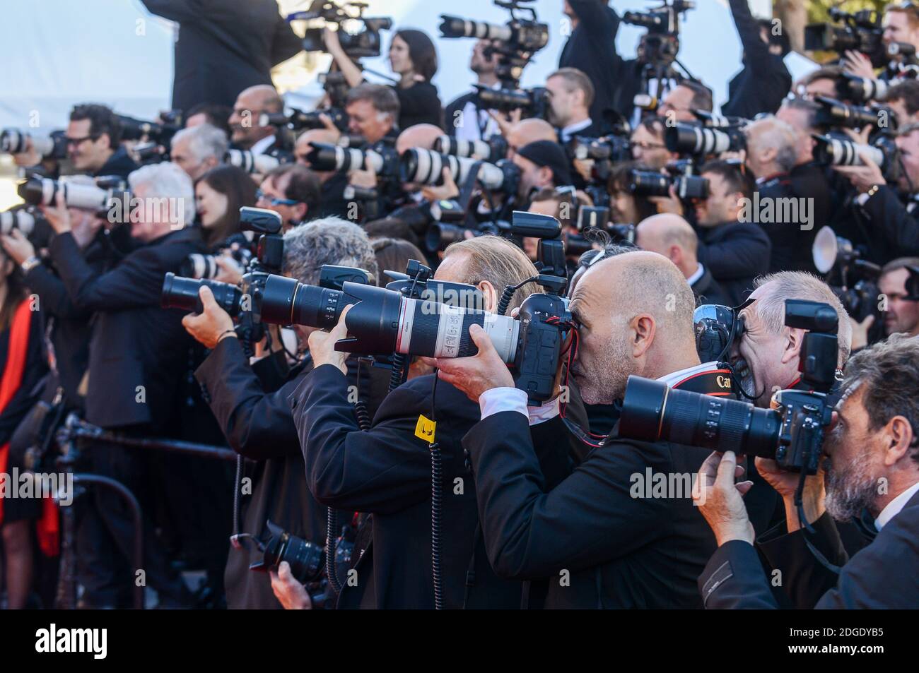 Atmosphere with many photographers during International Film Festival ...