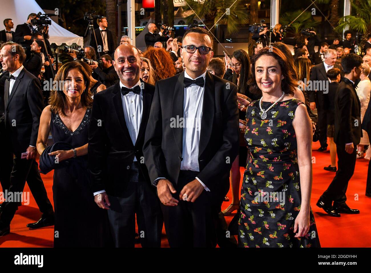Jordan's Princess Rym Ali (R), with brother Algerian producer and ...