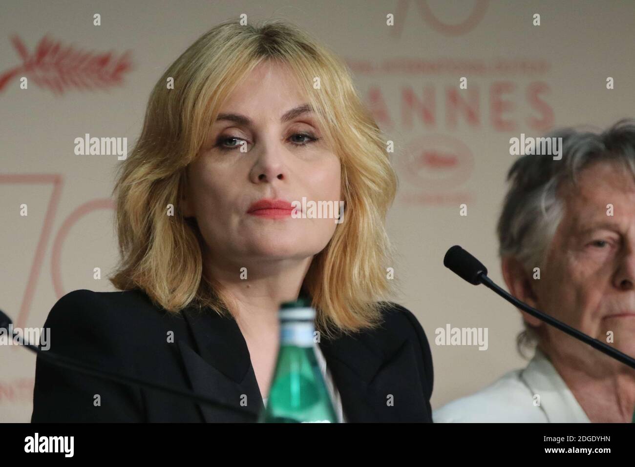 Emmanuelle Seigner during the press conference for the film 'D' apes ...