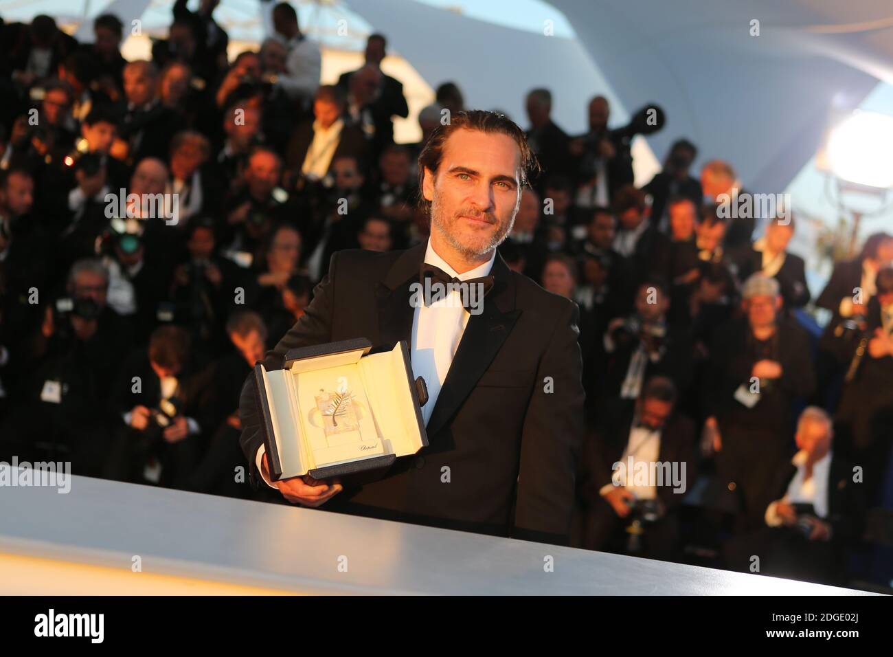 Actor Joaquin Phoenix winner of the award for Best Actor for 'You Were ...
