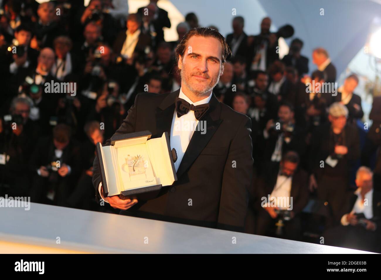 Actor Joaquin Phoenix winner of the award for Best Actor for 'You Were ...