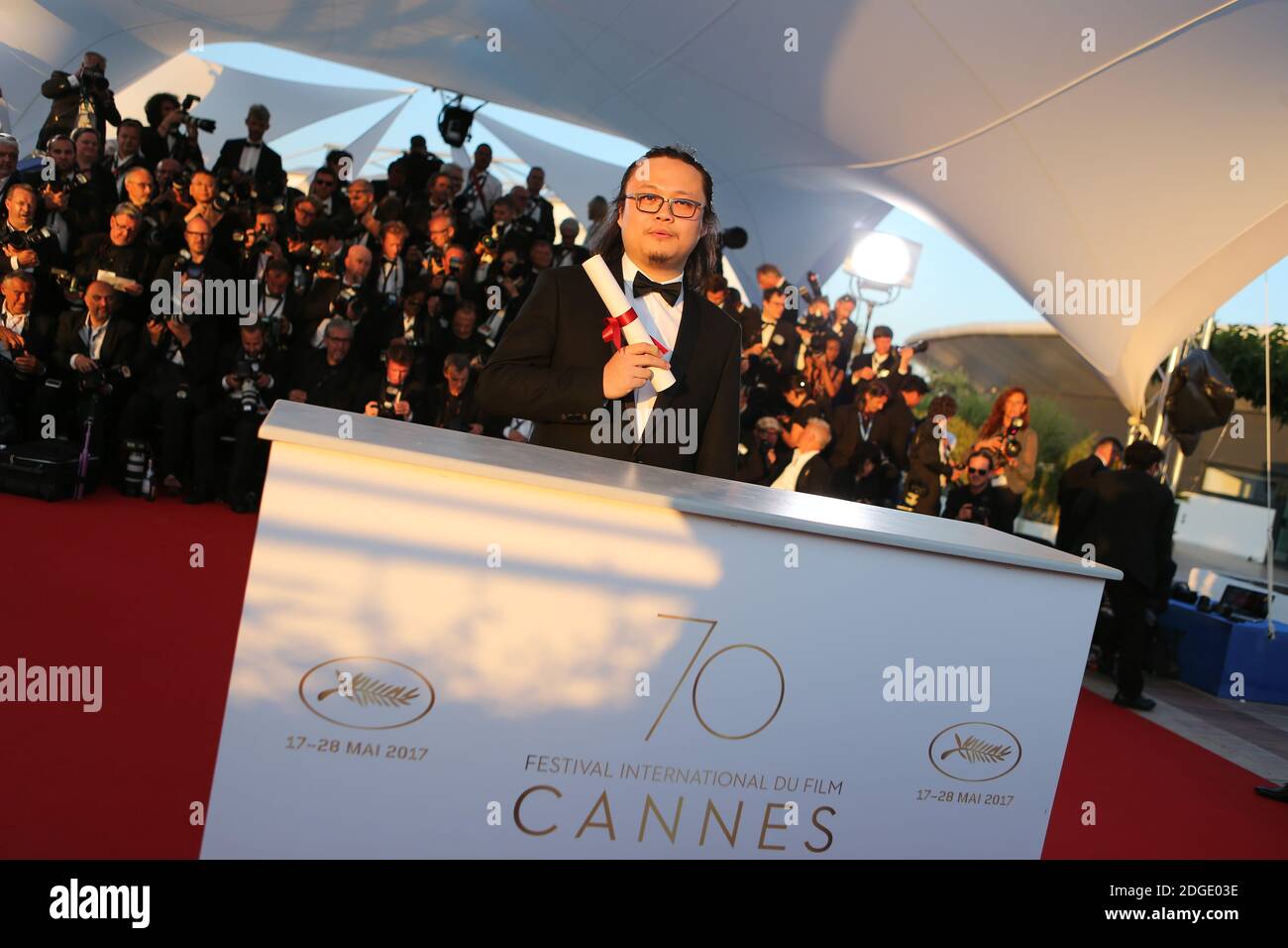 Qiu Yang winner of the award for Best Short for 'A Gentle Night' (Xiao ...