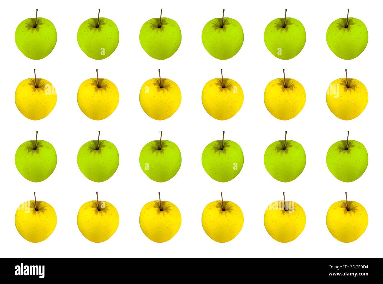 Fruit pattern apples number of bright juicy green yellow background ...