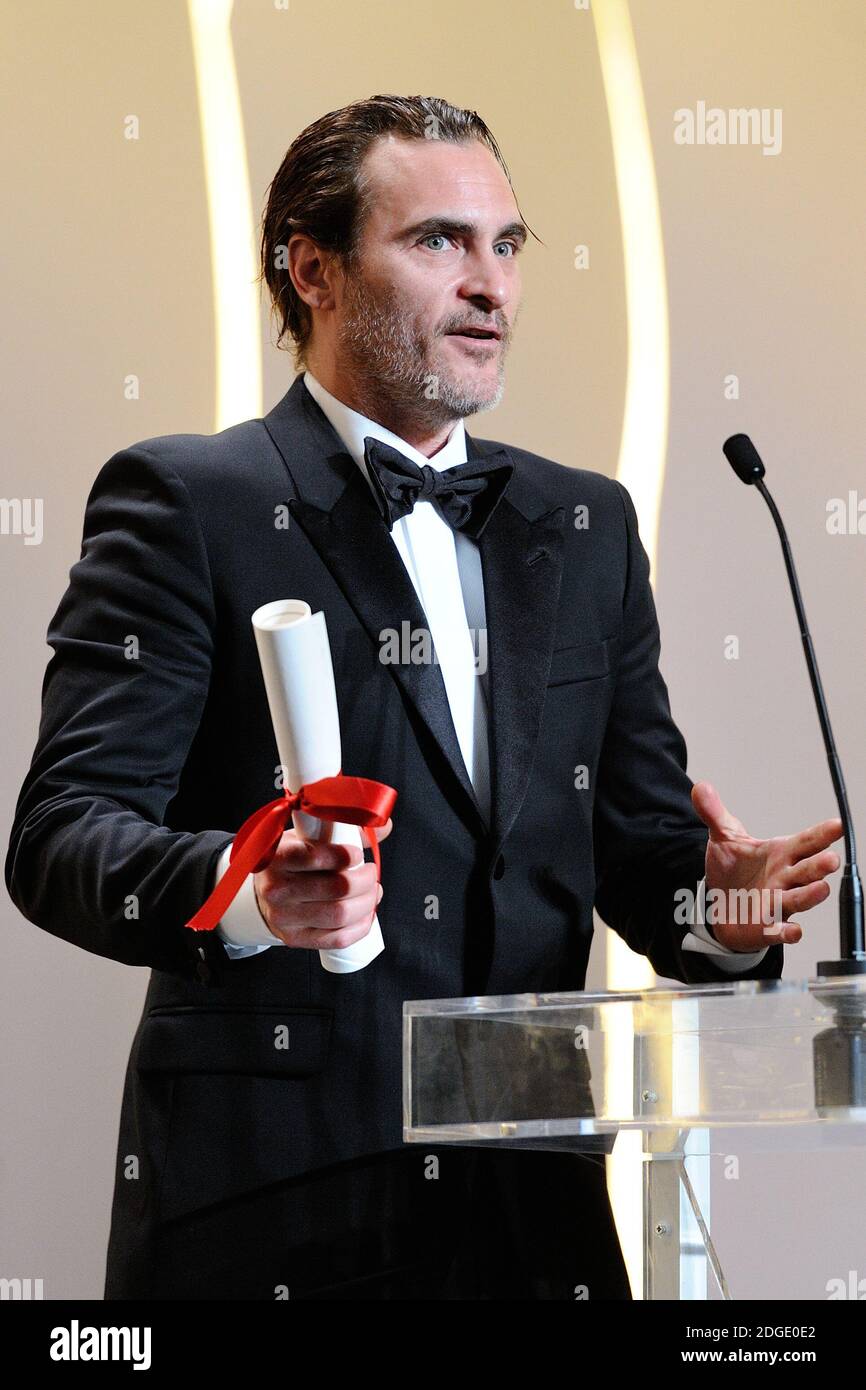 Joaquin Phoenix winner of the award for Best Actor for his role in the ...