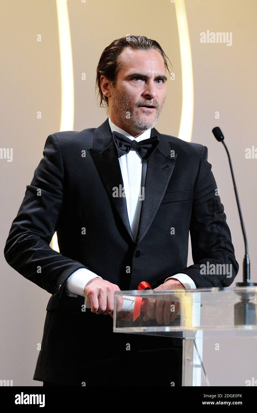 Joaquin Phoenix winner of the award for Best Actor for his role in the ...