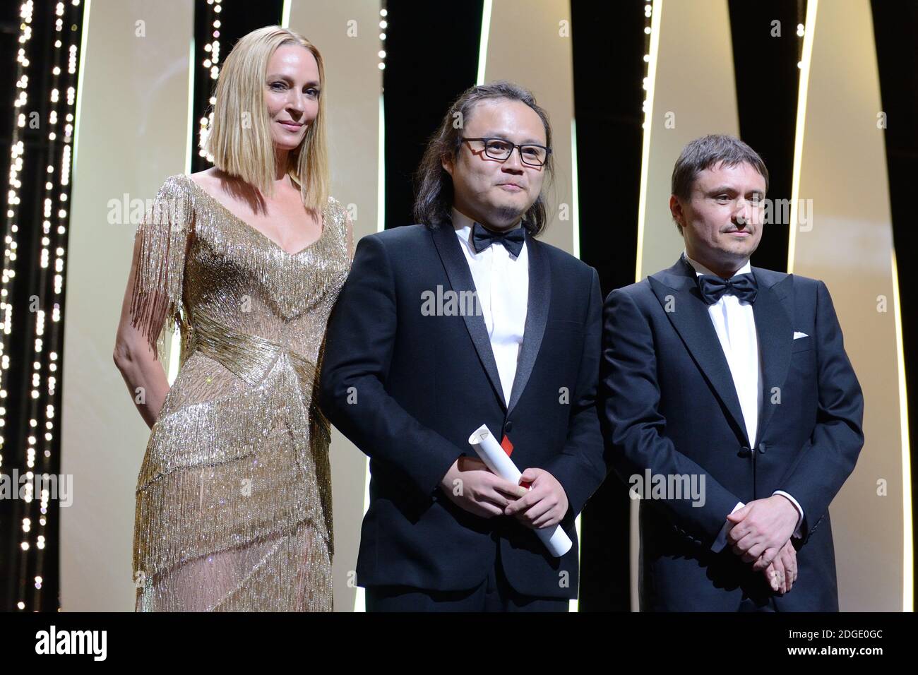 Uma Thurman, Qiu Yang winner of the award for Best Short for 'A Gentle ...