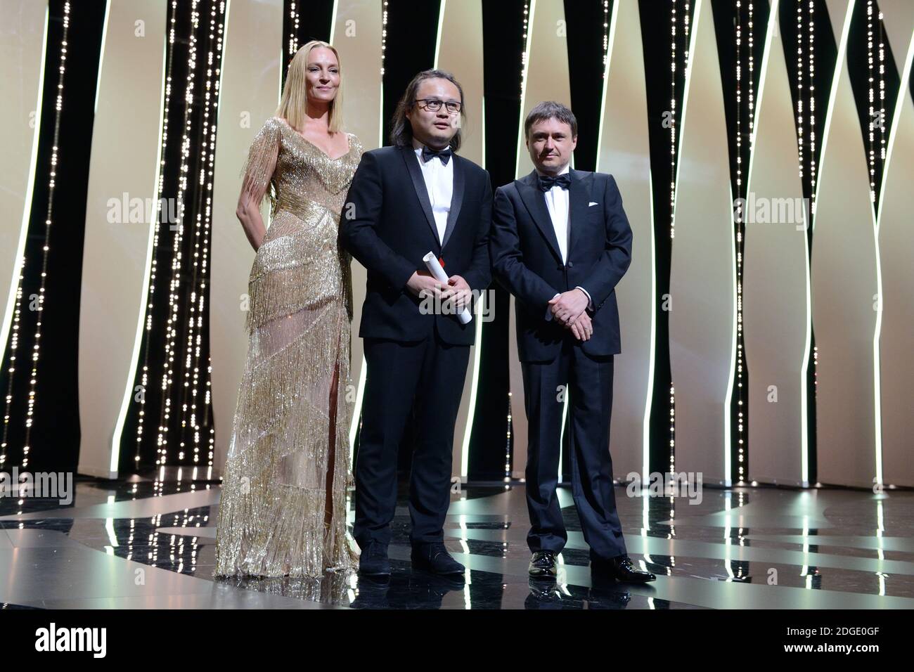 Uma Thurman, Qiu Yang winner of the award for Best Short for 'A Gentle ...
