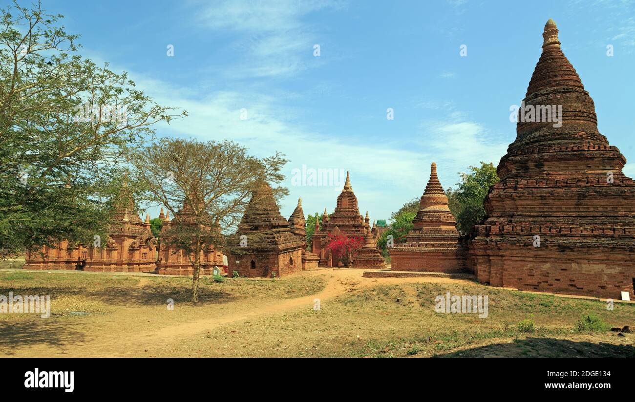 Temple field in Bagan Stock Photo - Alamy