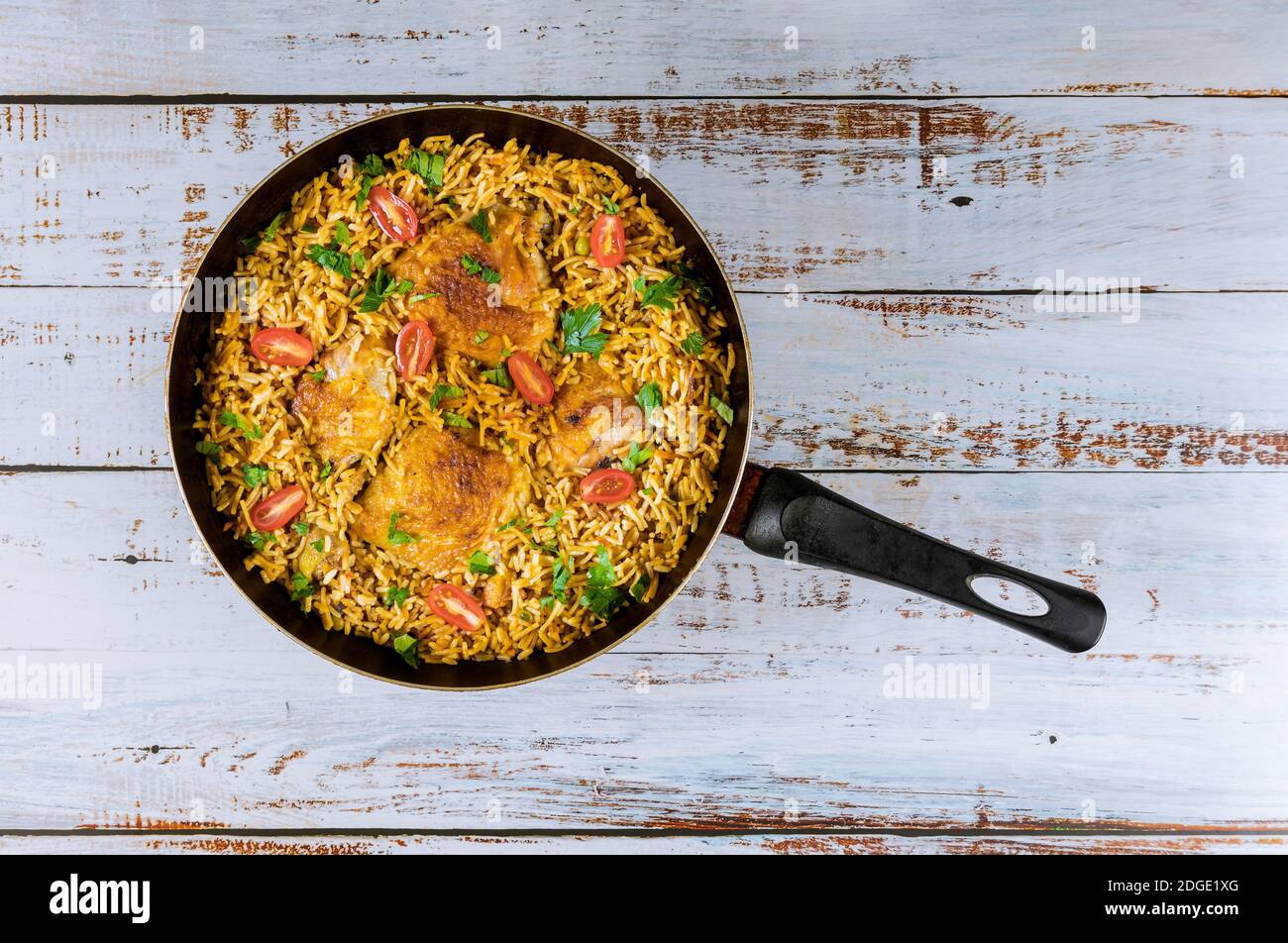 Asian rice and pasta with chicken and vegetables Stock Photo - Alamy
