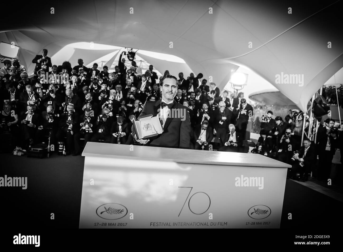 Actor Joaquin Phoenix winner of the award for Best Actor for 'You Were ...