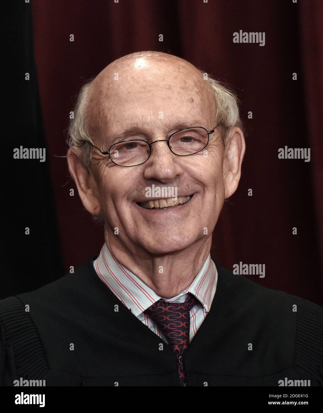 Associate Justice Stephen Breyer poses for a group photograph at the ...