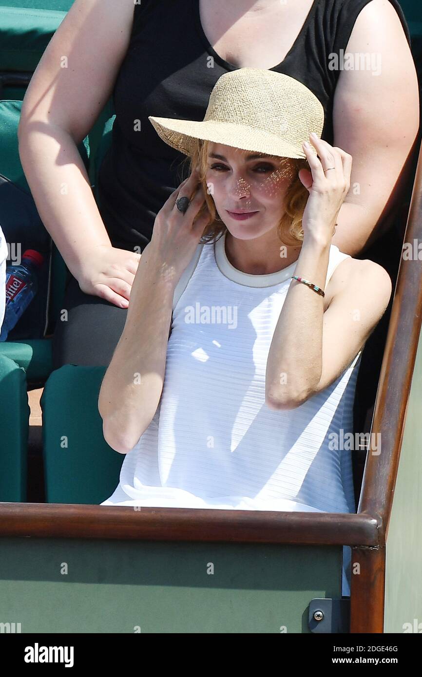 Actress Claire Keim attending the French Tennis Open at Roland Garros ...