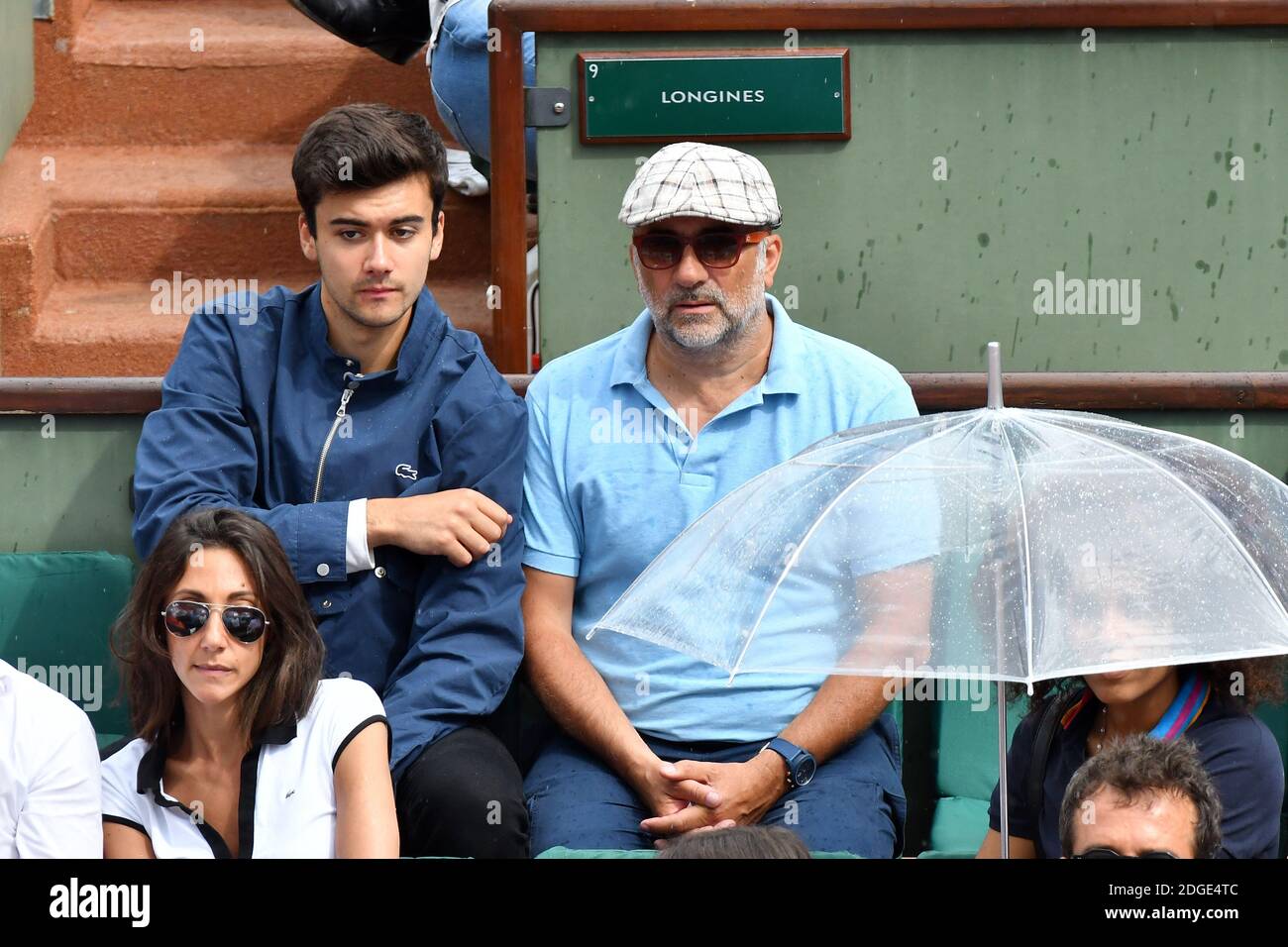 Actor Antoine Dulery and his son attend the French Tennis Open at ... Actor Antoine Dulery and his son attend the French Tennis Open at ...