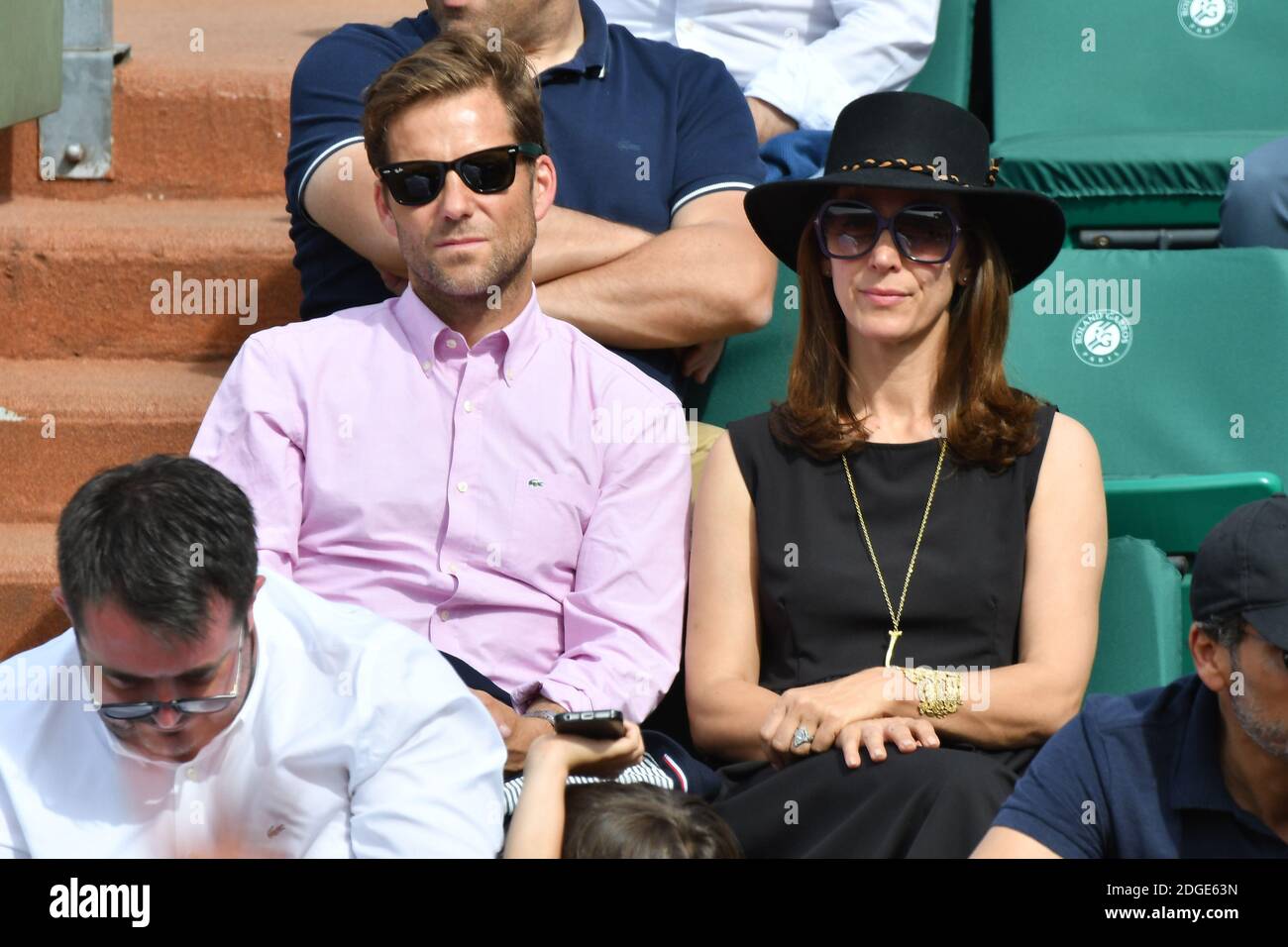 Actor Jamie Bamber and his wife singer Kerry Norton attend the French ...