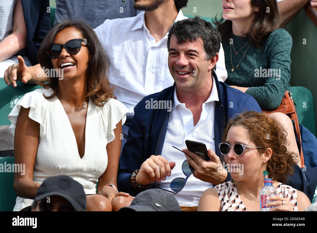 Tv presenters Stephane Plaza and Karine Le Marchand attend the French ...