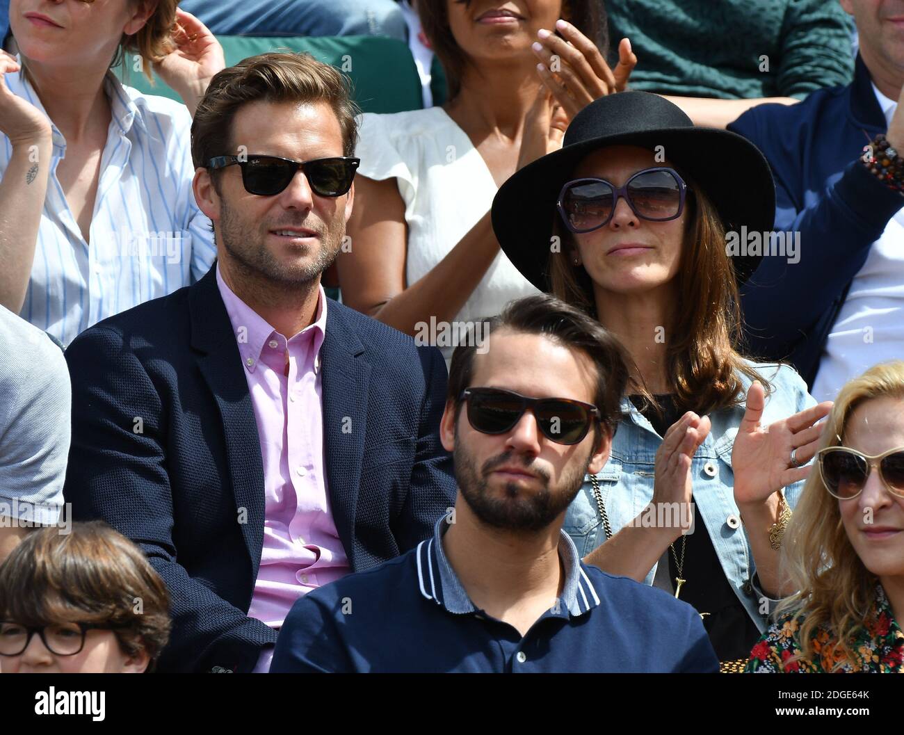 Actor Jamie Bamber and his wife singer Kerry Norton attend the French ...