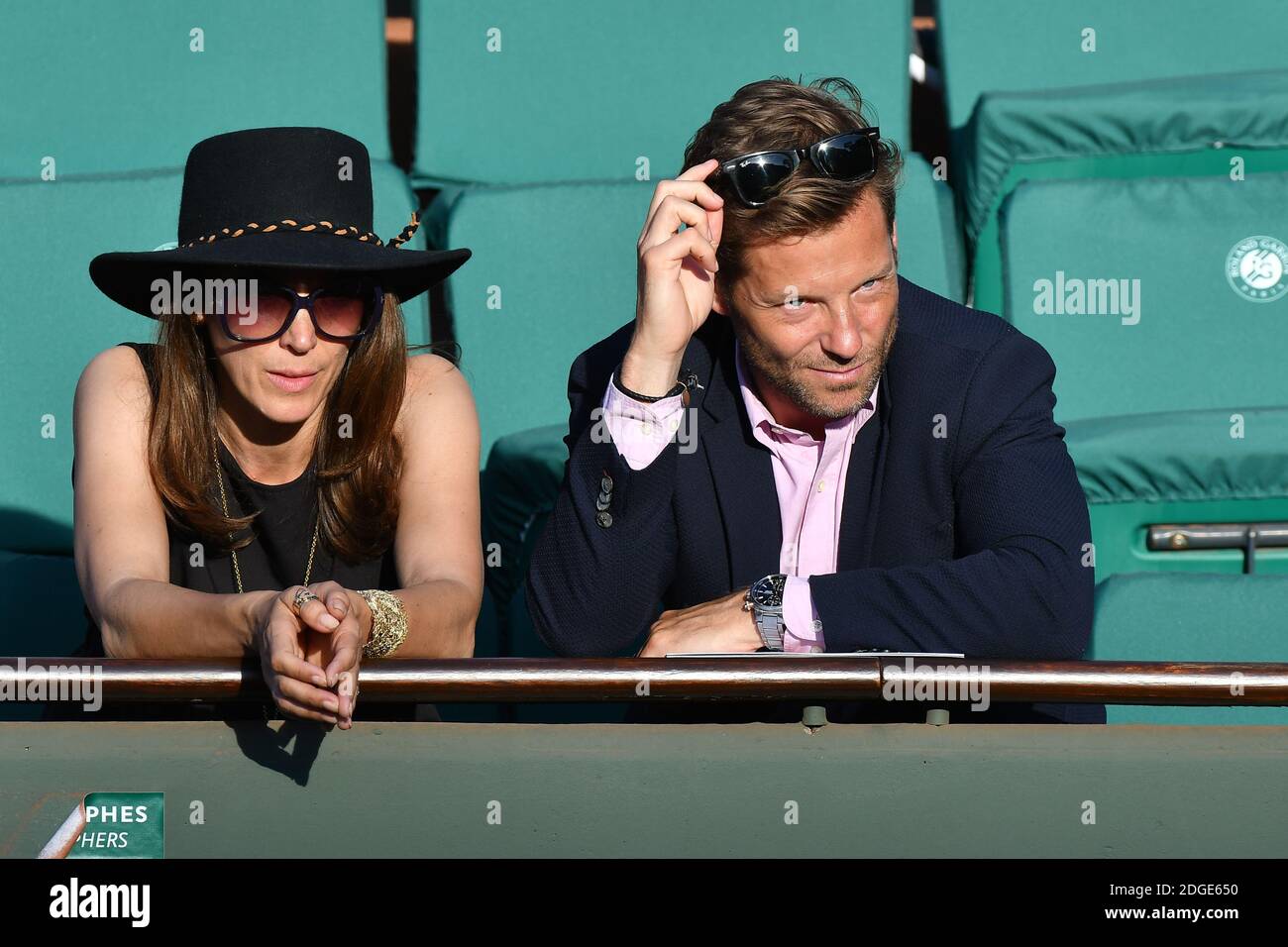 Actor Jamie Bamber and his wife singer Kerry Norton attend the French ...