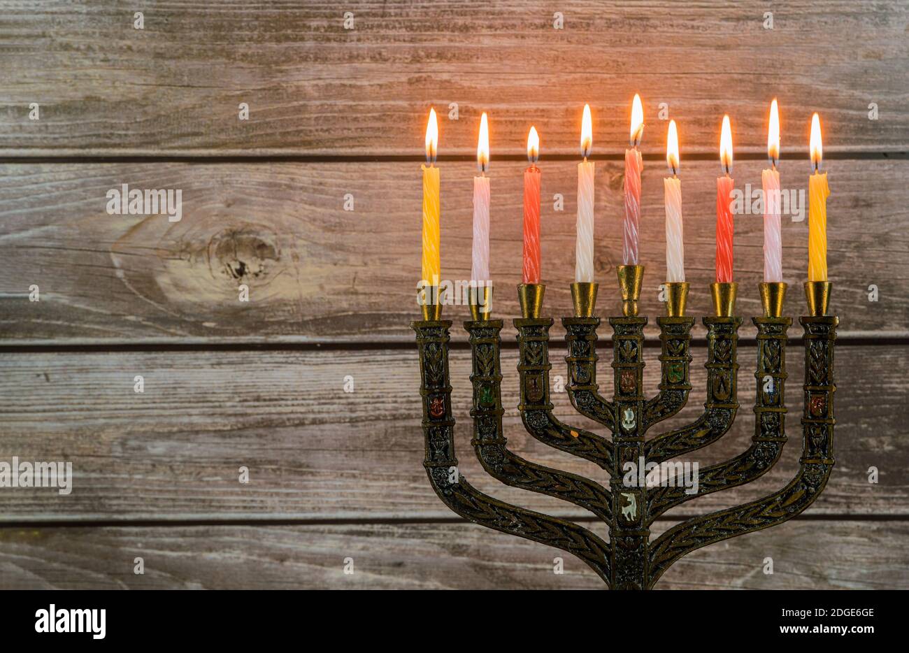 Hanukkah candelabra hi-res stock photography and images - Alamy
