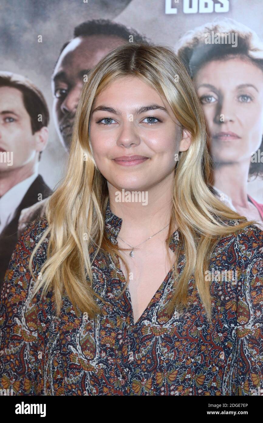 Louane Emera attending the Nos Patriotes Premiere at the UGC Cine Cite ...