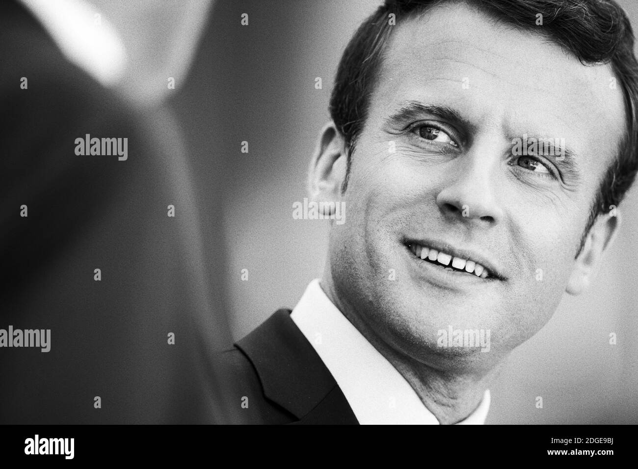 Emmanuel macron portrait hi-res stock photography and images - Alamy