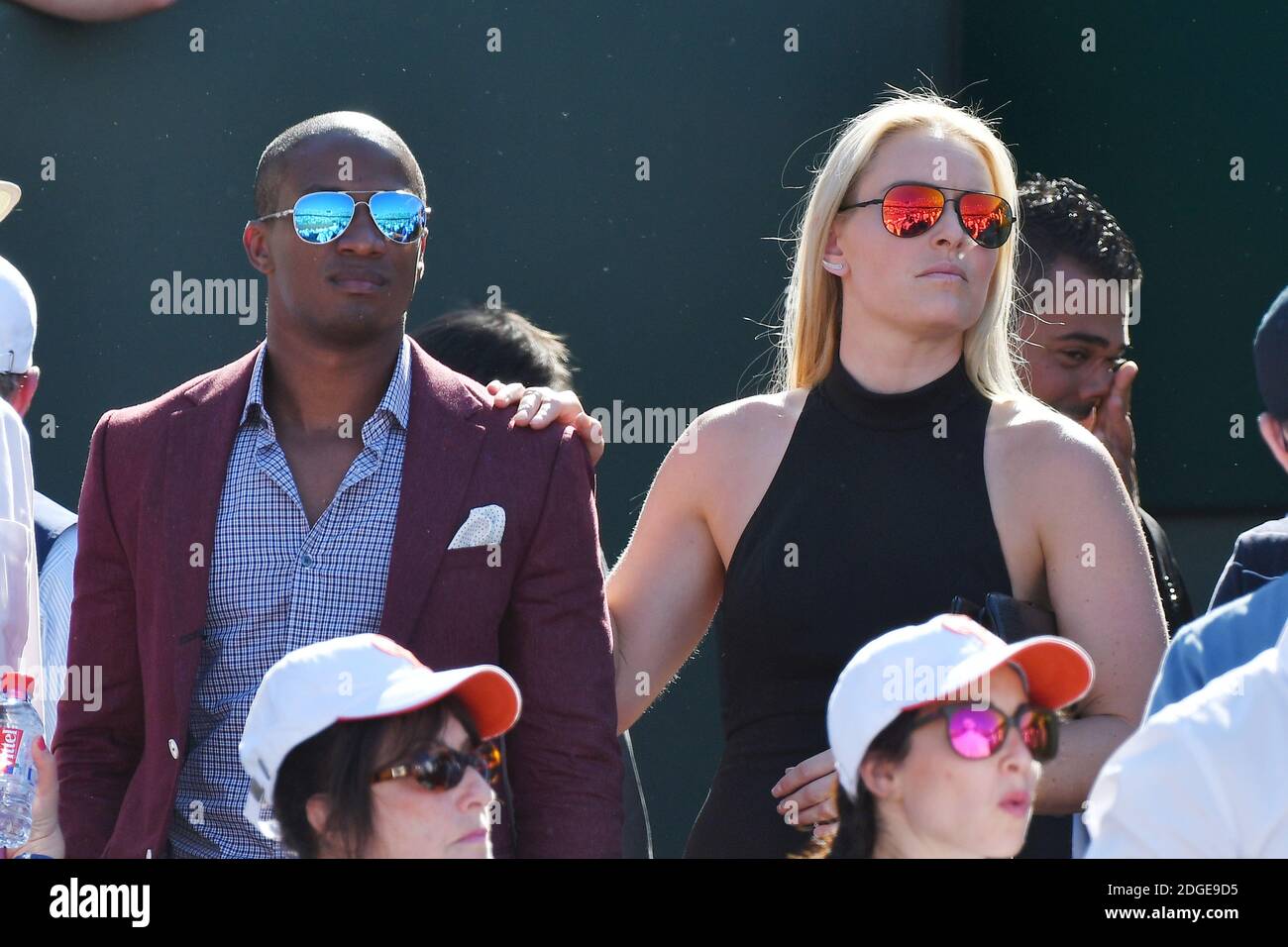 Lindsey Vonn and companion Kenan Smith attend the 2017 French Tennis ...