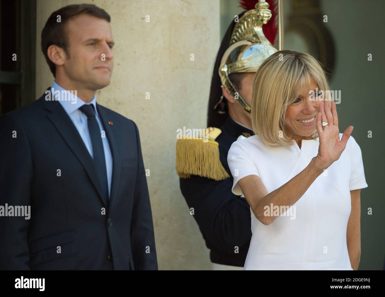 Brigitte macron 2017 elysee hi-res stock photography and images - Alamy