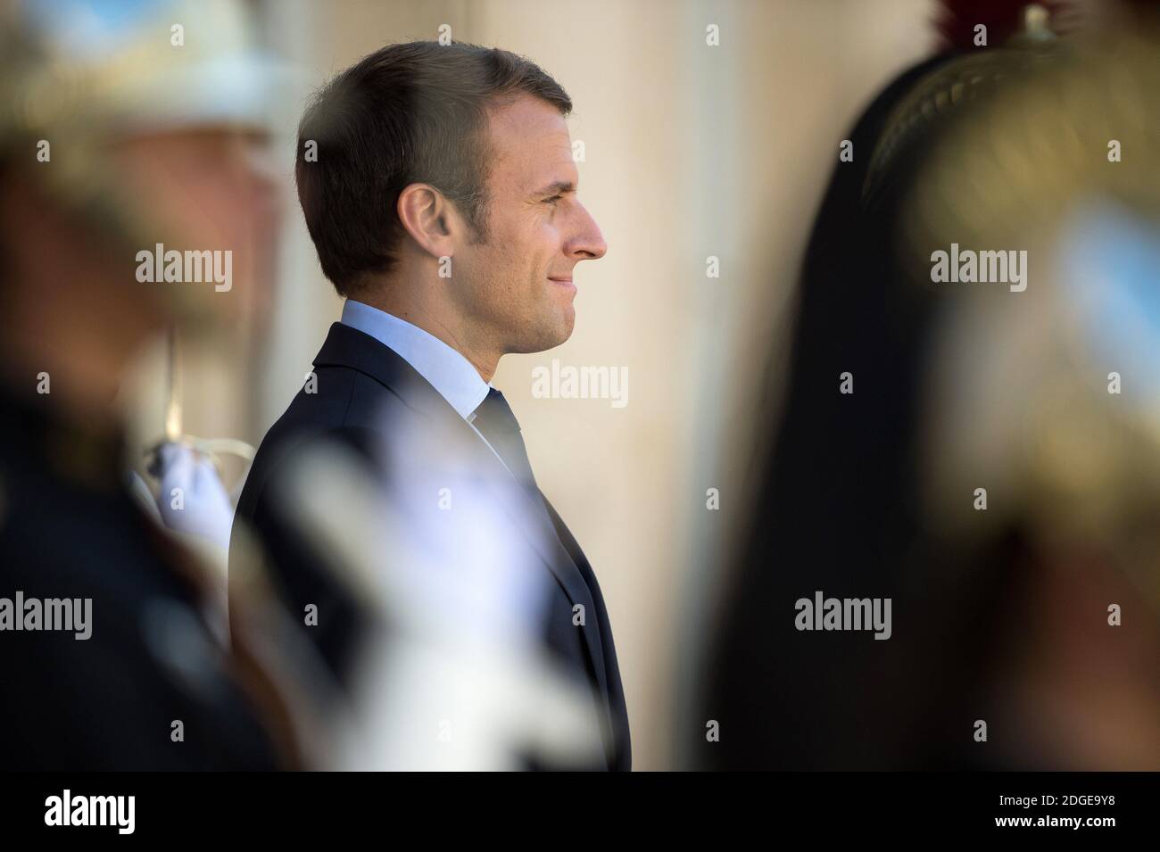 French president Emmanuel Macron is pictured on June 8, 2017 at the ...