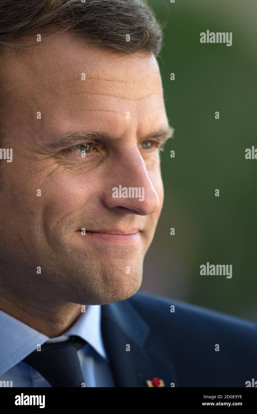 French president Emmanuel Macron is pictured on June 8, 2017 at the ...