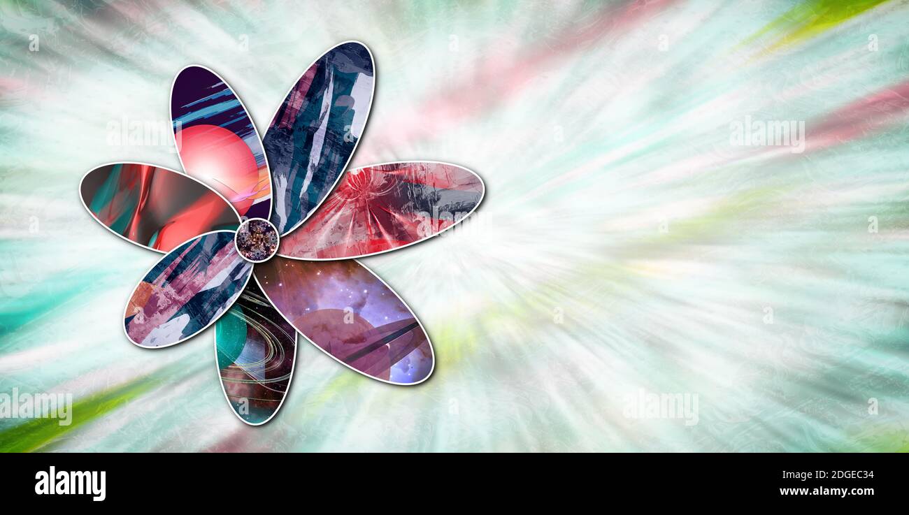 Abstract image of a flower on a light background Stock Photo - Alamy