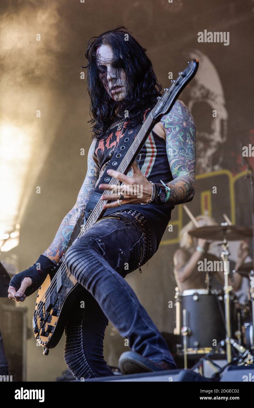 Combichrist performing live in concert during Greenfield Festival in ...