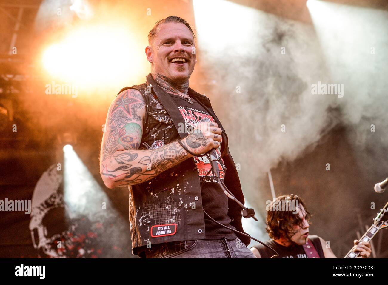 Combichrist performing live in concert during Greenfield Festival in ...