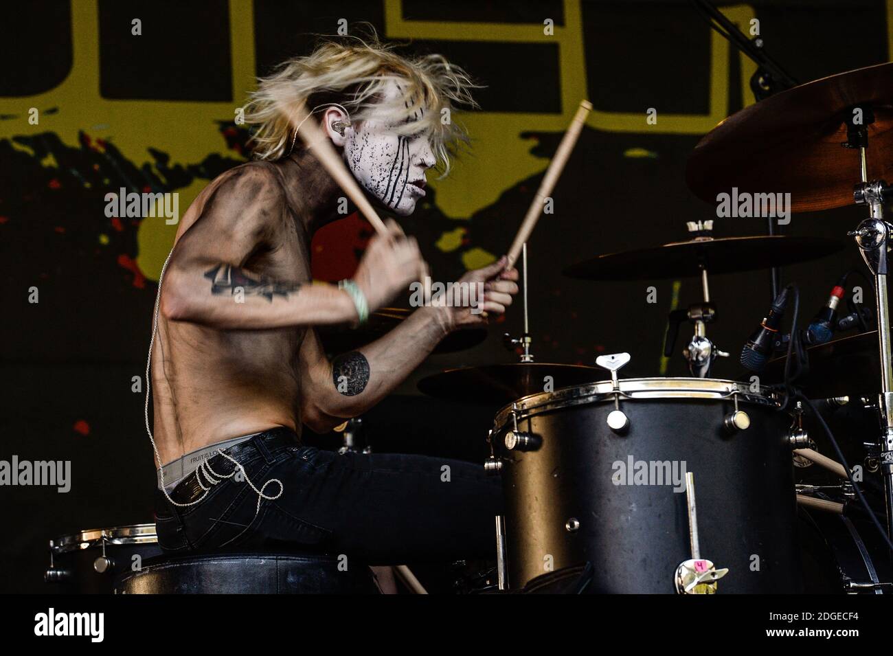 Combichrist performing live in concert during Greenfield Festival in ...