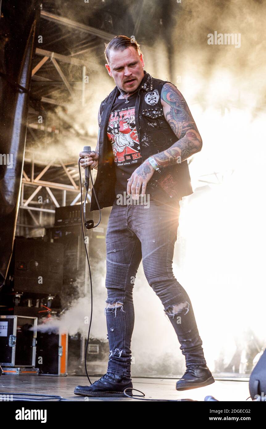 Combichrist performing live in concert during Greenfield Festival in ...