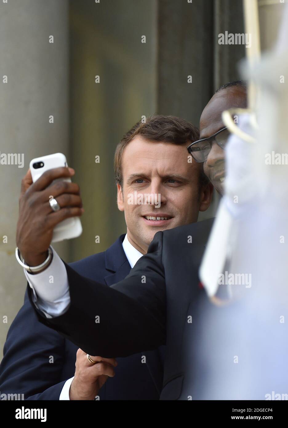 Macron meting hi-res stock photography and images - Alamy