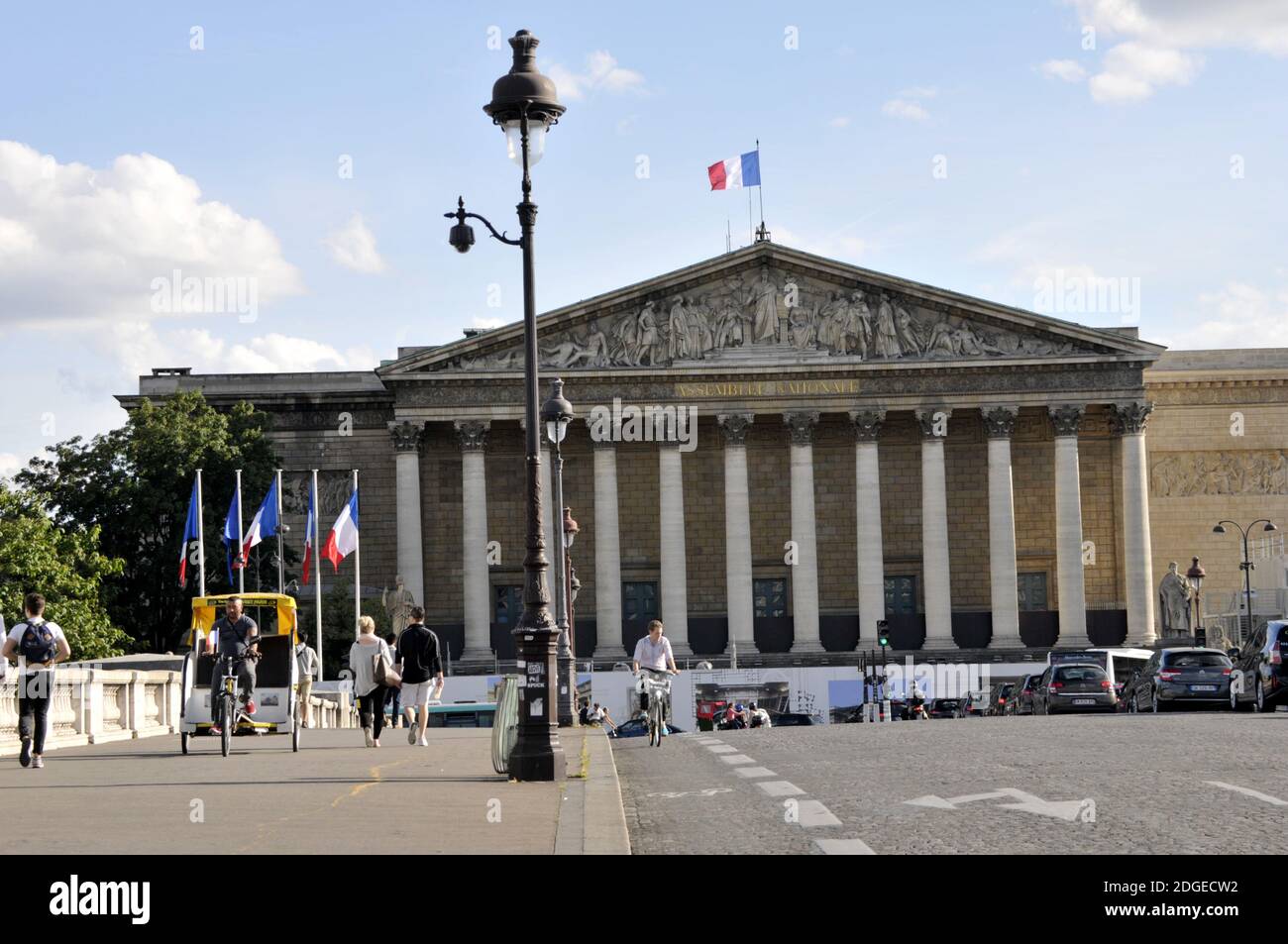 General view of the Assemblee Nationale (National Assembly) in Paris ...