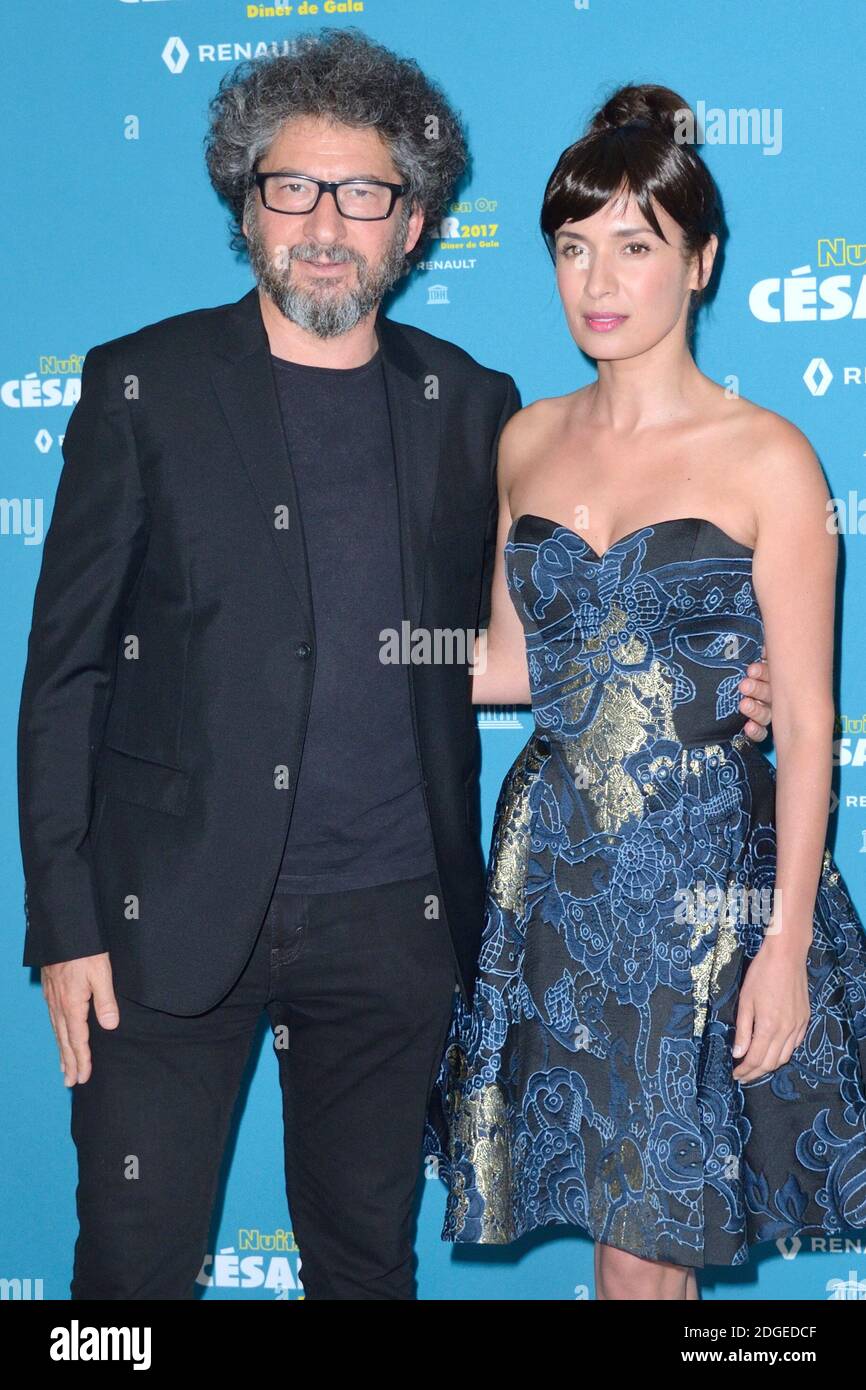 Amel Chahbi and Radu Mihaileanu attending the Les Nuits en Or 2017 Gala ...