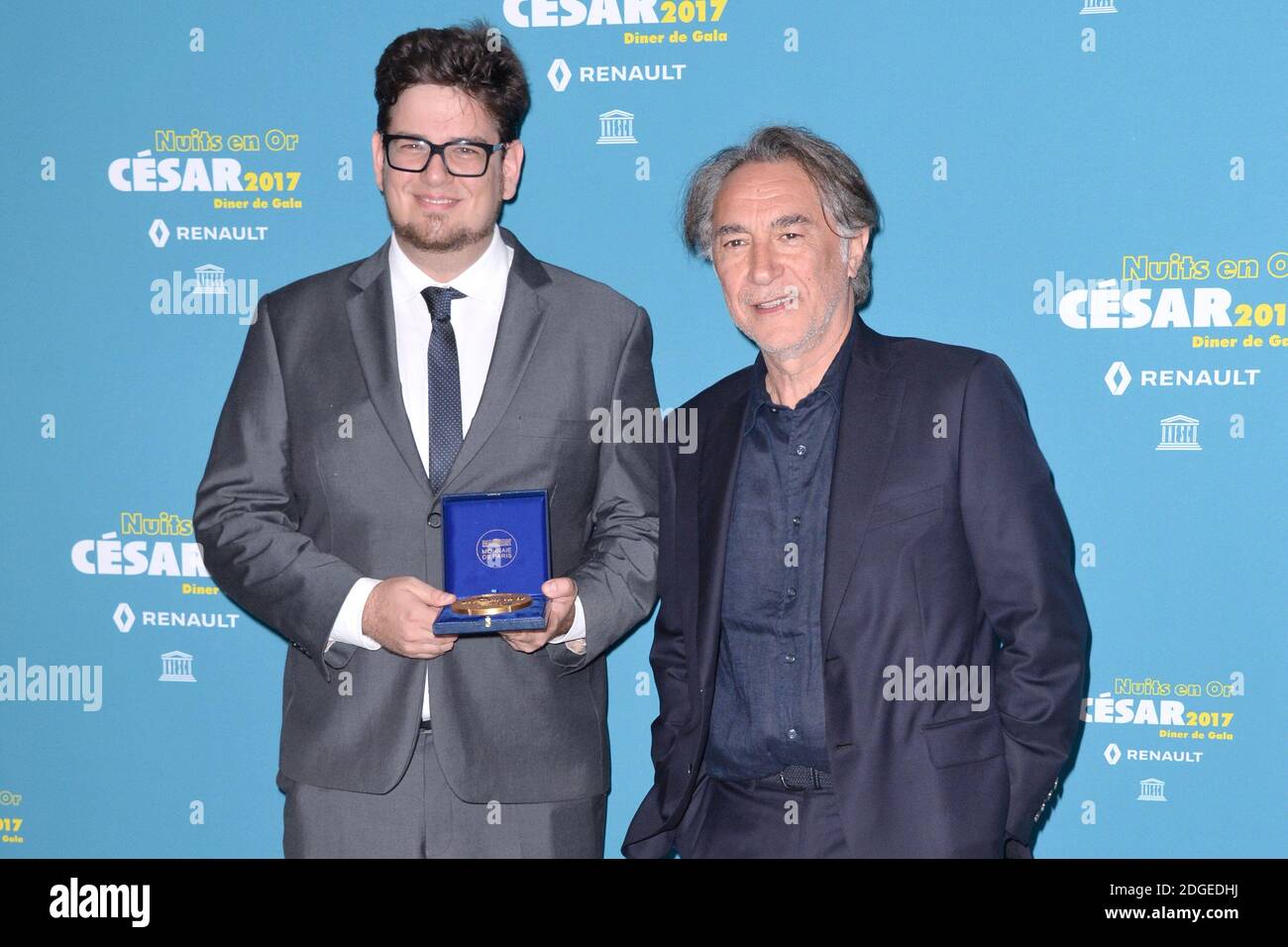Kristof Deak and Richard Berry attending the Les Nuits en Or 2017 Gala ...