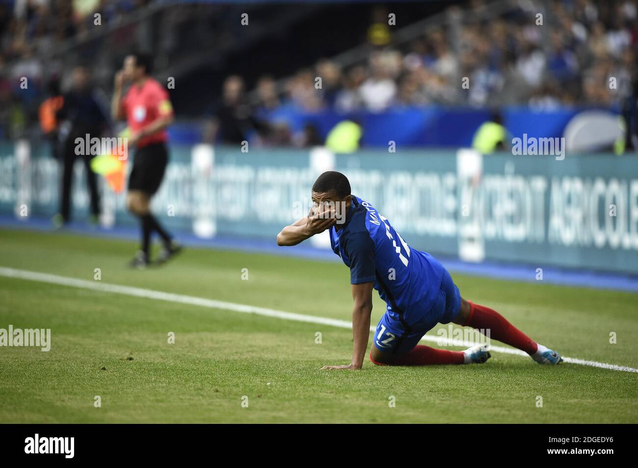 Kylian Mbappe during the international friendly football match between ...